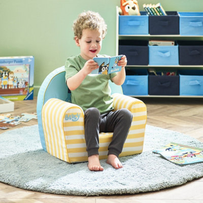 Bluey Kids Armchair, Toddler Sofa Chair with Bluey & Bingo Design, Soft ...
