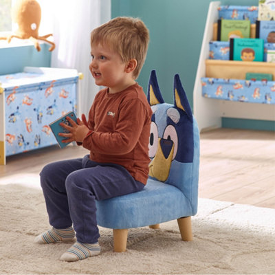 Bluey Plush Chair, Kids Upholstered Chair, Comfortable Kids Seat for ...