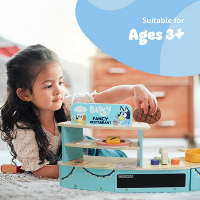 Bluey Tabletop Restaurant Playset FSC Certified Wooden Pretend Play ...