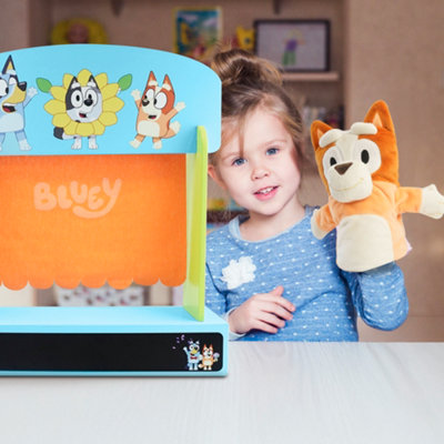 Bluey Wooden Puppet Theater Playset - FSC-Certified Wood, Eco-Friendly ...
