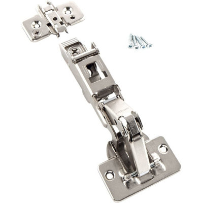 Blum 71T6550 170 degree wide-angle sprung overlay hinge with 173H7100 ...