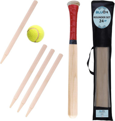 BLUOM 2-in-1 Size 5 Cricket Set And 24Inch Rounders Complete Set With ...