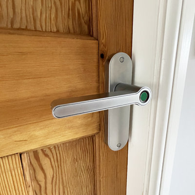 Blusafe Fingerprint Internal Door Lock, Biometric Smart Door Handle, 50 ...