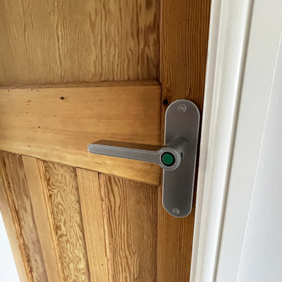 Blusafe Fingerprint Internal Door Lock, Biometric Smart Door Handle, 50 ...