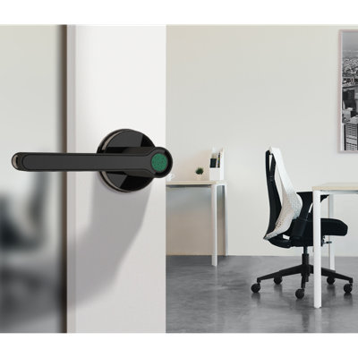 Blusafe Fingerprint Internal Door Lock, Biometric Smart Door Handle, 50 ...