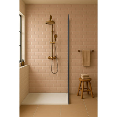 Blush Gloss Metro Tiles (1000 Pack-20 Box-20m2 Coverage)-Bath-Premium Ceramic Wall Finish ...