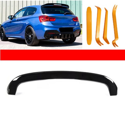 BMW 1 Series F20 F21 Roof Spoiler M Performance Style Gloss Black 2012+