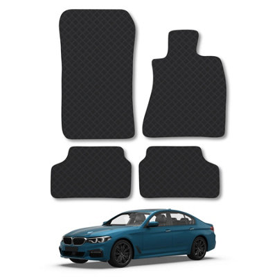 BMW 5 Series 2017+ G30/G31 Car Floor Mats Tailored Fit Rubber Black ...