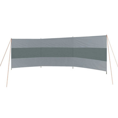 Bo-camp Windbreak Popular 500x140 Cm Grey And Anthracite