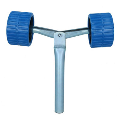 Boat Roller Wing Bracket & Stem Post with Non Marking Rollers Dumbbell ...