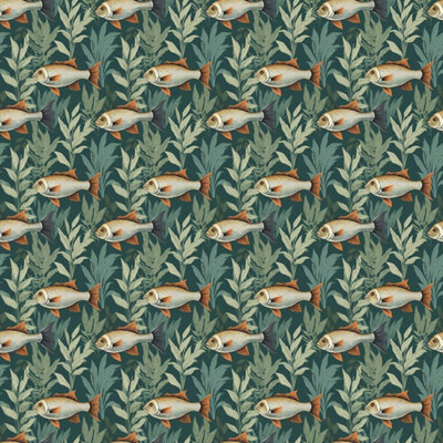 Bobbi Beck eco-friendly multicolour fish pattern wallpaper