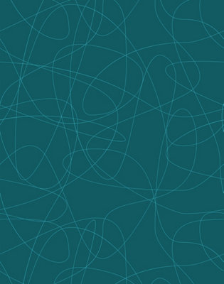 Bobbi Beck eco-friendly Teal abstract line wallpaper | DIY at B&Q