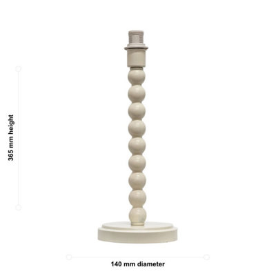 Bobbin - Ivory Table Lamp Base