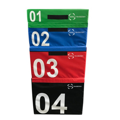 Body Revolution Stackable Plyometric Jump Boxes - 4 Sizes (15cm to 60cm)