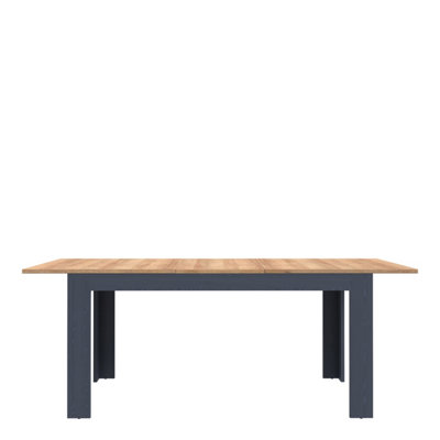 Bohol Extending Dining Table in Riviera Oak/Navy | DIY at B&Q