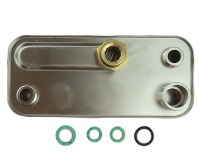 Boiler DHW Heat Exchanger (Alpha) CB24 CB24X CB25HE CD24C - 1.015957 was 1.031113