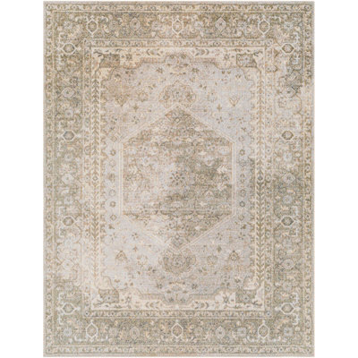 BOKA Machine Washable Traditionnal Boho Camel Area Rug 160 x 213 cm