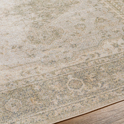 BOKA Machine Washable Traditionnal Boho Camel Area Rug 160 x 213 cm