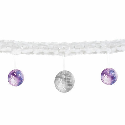 Boland Disco Ball Party Banner Multicoloured (One Size)
