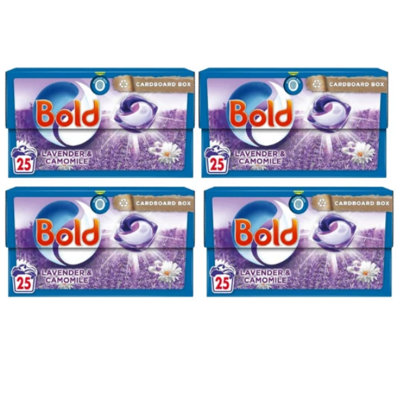Bold 2in1 Lavender & Camomile Laundry Pods 4 x 25 Washes