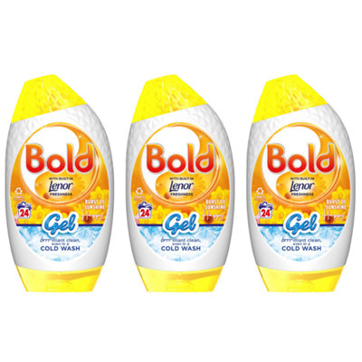 Bold Washing Liquid Gel Cold Wash Burst Of Sunshine Happy 24 W 840ML x ...