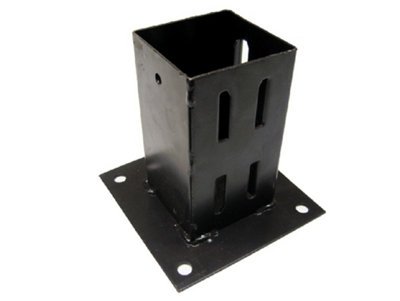 Bolt Down Fence Post Support 4" (Pack of 1 Wedge Grip Fencing Base Foot ...
