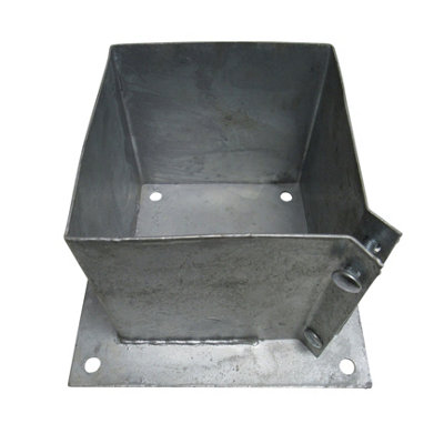 BOLT DOWN FENCE POST SUPPORTS 6" X1 GALVANISED (BOLT GRIP FENCING SHOE)