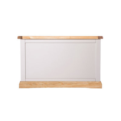 Bomporto Light Grey Blanket Box Ottoman