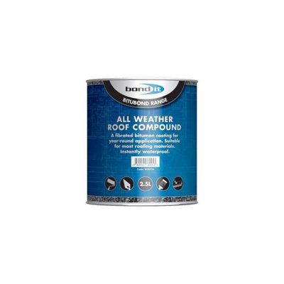 Buy Bond-It All weather roofing compound waterproof 2.5 Litre at B&Q