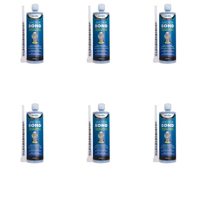 BOND-IT Anchor Bond Rapid Set Chemical anchoring System 400ml - Pack of 6