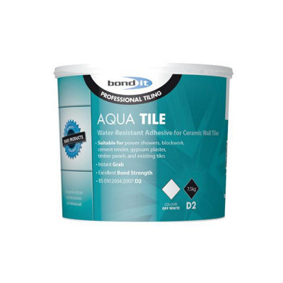 Bond It Aqua Tile D2 Waterproof Ready Mix Wall Tile Adhesive Size 7.5kg