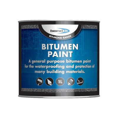 Bond It Black Bitumen Paint Weatherproof Roof Protection Sealant Metal ...