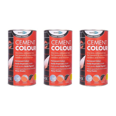 Bond-It Cement Colour Cement Dye Powder Buff 1 kg - Pack of 3