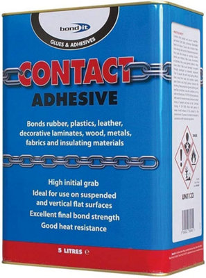 Bond It Contact Adhesive Premium Solvent Based Glue 5 Litres | DIY at B&Q