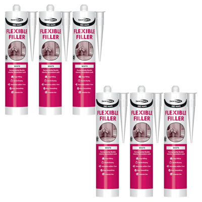 Bond It DEC-MATE Flexible Decorators Caulk - 6x White, 285ml - Quick ...