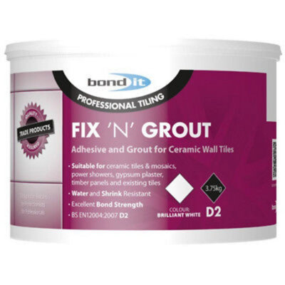 Bond It Fix N Grout Tile Adhesive, 3.75kg | DIY at B&Q