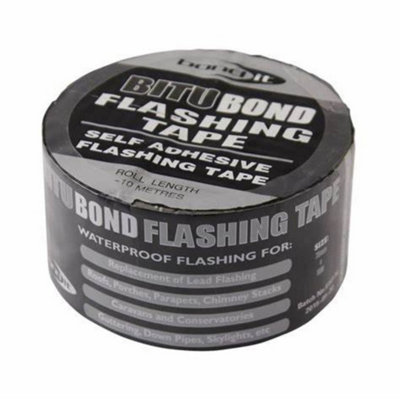 BOND IT FLASHING TAPE 75MM X 10METRES BLACK