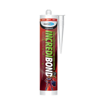 BOND IT INCREDIBOND GRAB SEALANT SOLVENT FREE SILICONE ADHESIVE TUBE ...