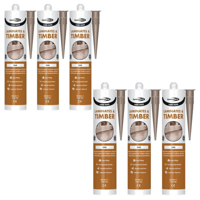 Bond It LAMI-MATE Flexible Sealant & Gap-Filler - 6x Oak, 285ml ...