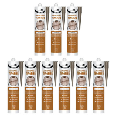 Bond It LAMI-MATE Flexible Sealant & Gap-Filler - 9x Dark Oak, 285ml ...
