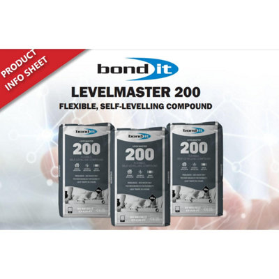 Bond It LEVELMASTER 200 Flexible Self-Levelling Floor Compound ...