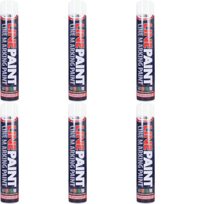 Bond It Line Paint, Marking Paint, White, 750ml (Pack of 6) | DIY at B&Q