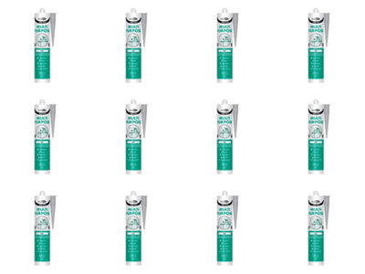Bond It Multi-Mate GP Multi Purpose Silicone Sealant EU3 Grey (Pack of 12)