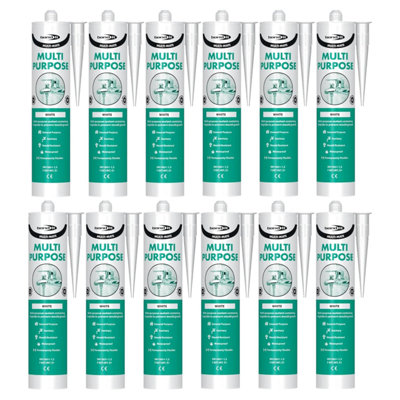 Bond It Multi-Mate High Modulus Silicone Sealant - 12x White, 285ml ...