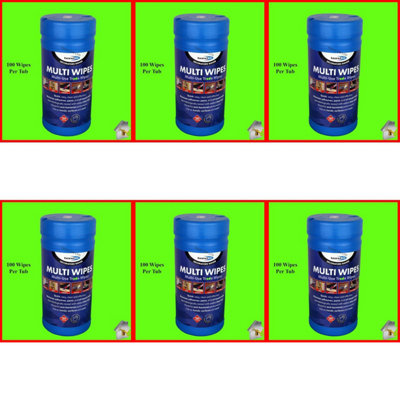 Bond It Multi Wipes Anti Bacterial Hand Wipes, 100 Wipes BDHW80 (Pack of 6)