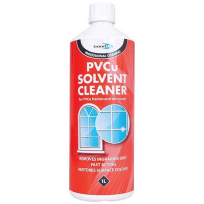 Bond It PVCu Fast Acting Solvent Cleaner CLEAR, 1L (RED BOTTLE)