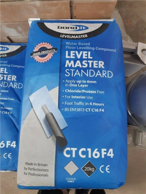 Bond It Self Levelling Compound Levelmaster Floor Cement Screed Concrete - 20kg