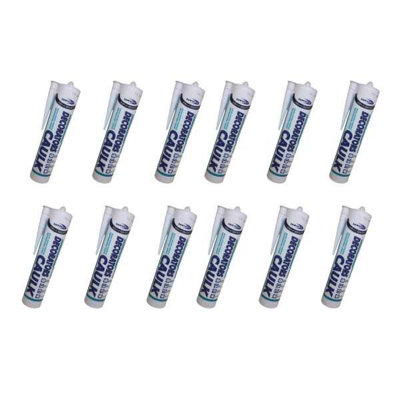 Bond It White Caulk Mate EU3 Cartridge 310ml (Pack of 12)