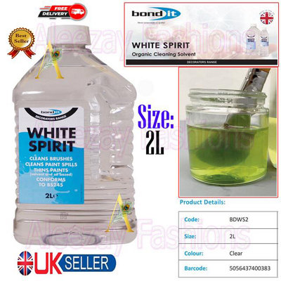 Bond It White Spirit Organic Solvent Brush Cleaner & Paint Thinning - 2L