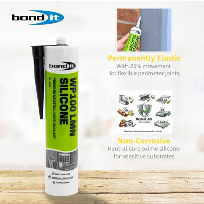 Bond-It WP100 Neutral Silicone Sealant - Buff